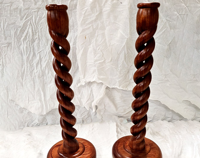 Steve Nelson - Twisted Candle Holders | Vectric